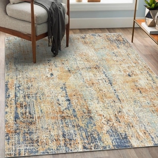 Luxe Weavers Modern Abstract Area Rug, Non-Shedding Carpet - Bed Bath ...