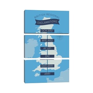 iCanvas "Exclamations" by Stephen Wildish 3-Piece Canvas Wall Art Set ...