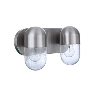 Craftmade Pill 2 Light 14" Wide Bathroom Vanity Light - Bed Bath ...