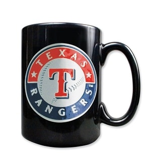 MLB Texas Rangers 15 Oz. Black Ceramic Mug - Bed Bath & Beyond - 36202216