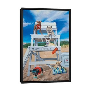 iCanvas "Lifeguards" by Carol Luz Framed Canvas Print - Bed Bath ...