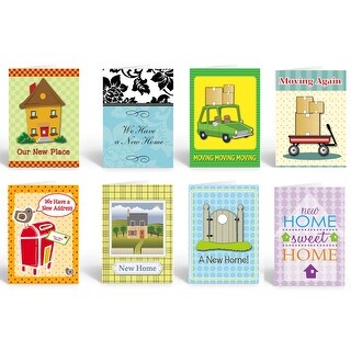 Stonehouse Collection Moving Cards - New Address Note Cards - 16 Boxed ...