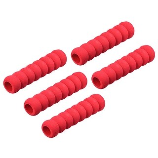 Door Handle Cover Nitrile Rubber Protector Spiral Sleeve Red 5pcs - Bed ...