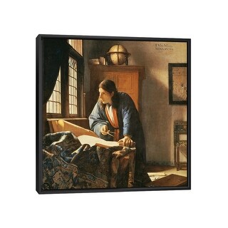 iCanvas "Geographer, 1669" by Jan Vermeer Framed Canvas Print - Bed ...