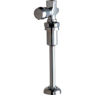 Chicago Faucets Straight Urinal Valve with Push Button Handle and - Bed ...