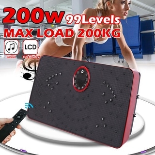 Red Vibration Plate Exercise Machine for Whole Body with Resistance ...