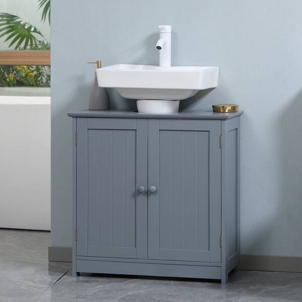 24 Inch Pedestal Sink Base Bathroom Vanity Cabinet - Bed Bath & Beyond ...