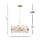 Casandra 6-light Drum Glass Strip Chandelier - Bed Bath & Beyond - 36050985