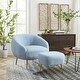 Grondin Mid-Century Modern Altay Velvet Upholstered Accent Armchair ...