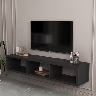 Modern Design 60" TV Stand, Shallow Floating TV Console, Modern ...