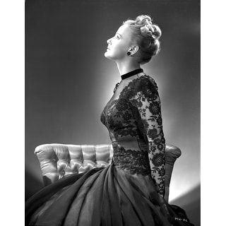 Martha Holliday on an Embroidered Dress sitting on a Couch Photo Print ...