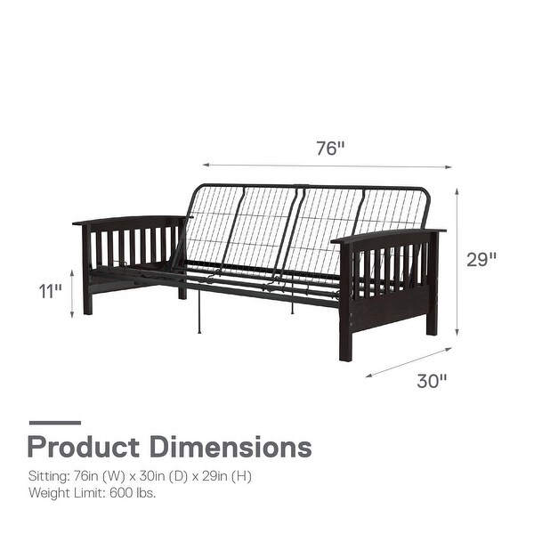 Wood and metal futon store