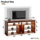 65-inch LED TV Stand with Adjustable Shelves, PS5 Storage, and RGB ...