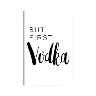 iCanvas "But First Vodka" by Pixy Paper Canvas Print - Bed Bath ...
