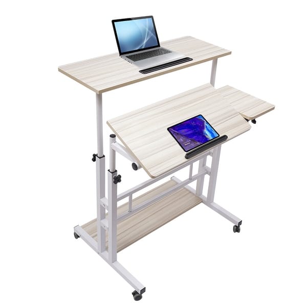 Mobile Standing Desk Height Adjustable Home Office - Bed Bath & Beyond ...