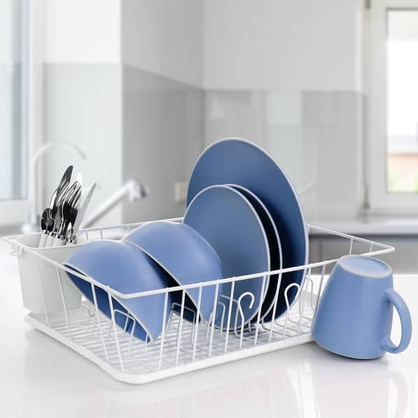 White Dish Rack - On Sale - Bed Bath & Beyond - 37428909