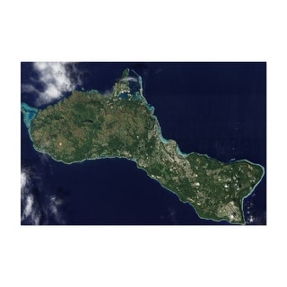 Satellite view of the island of Guam Photography Art Print/Poster - Bed ...
