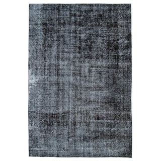 ECARPETGALLERY Hand-knotted Color Transition Black Wool Rug - 5'1 x 7 ...