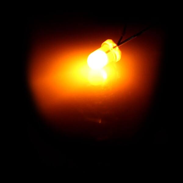 30pcs 3mm Green Yellow Diffused Color Emitting Diode LED Light Bulds ...