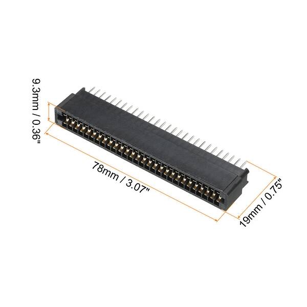 Card Edge Connector Black Socket Right Angle 56 Pin 2.54mm Pitch - Bed ...