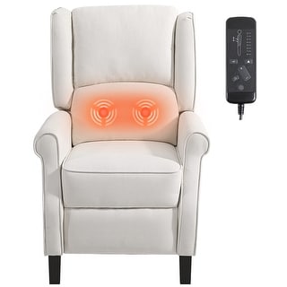 Small Recliners for Small Spaces,Wingback Recliner Chair with Vibration ...