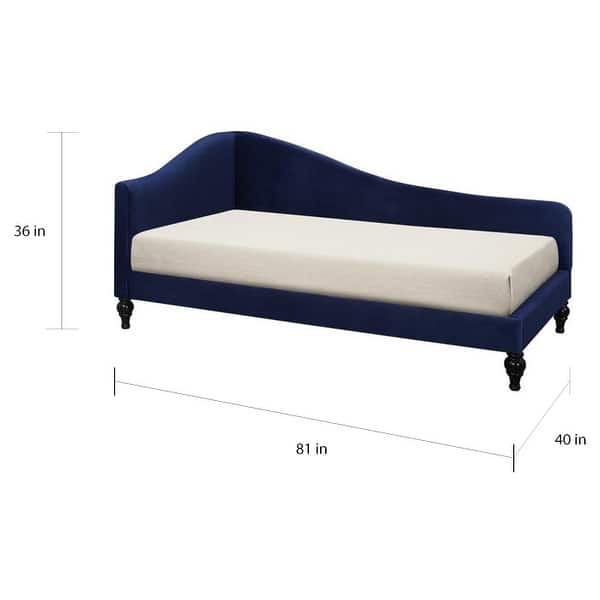 Copper Grove Sete Velvet Upholstered Victorian Twin Daybed - Bed Bath ...