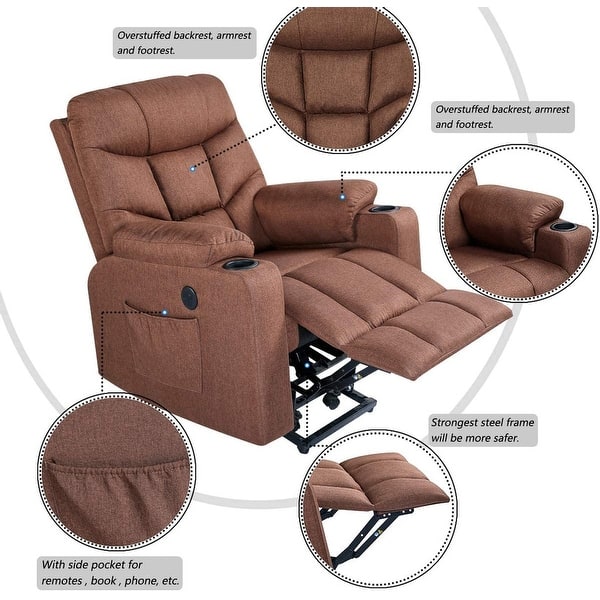 Electric Power Lazy Boy Recliner Chair Sofa with Vibration Massage ...