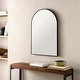 Livabliss Aranya Modern Aluminum Arched Accent Mirror - Bed Bath ...