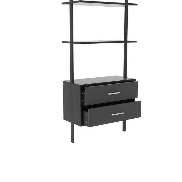 Modern Storage Rack Shelves Ladder Bookcase Vertical Open Space Shelf ...