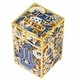 Matashi Hand-Painted Enamel Tzedakah Charity Box Embellished w ...