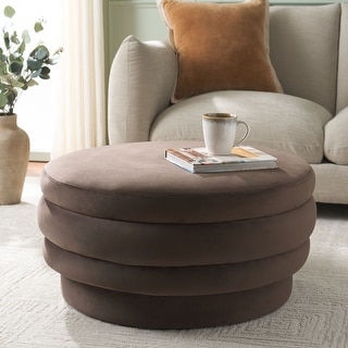 SAFAVIEH Home Rohan Layered Cocktail Ottoman - Bed Bath & Beyond - 42972750