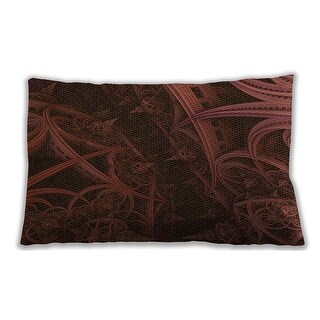 Ahgly Company Patterned Indoor-Outdoor Blood Night Red Lumbar Throw ...