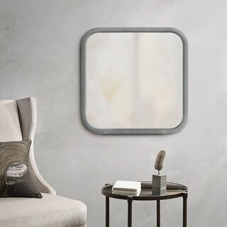 Modern Square Grey Decorative Wall Hanging Mirror - Bed Bath & Beyond ...