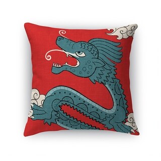 DRAGON ON RED Accent Pillow by Kavka Designs - Bed Bath & Beyond - 38088801