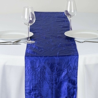 Taffeta Crinkle Table Runner Royal Blue - 12" x "108 - Bed Bath ...
