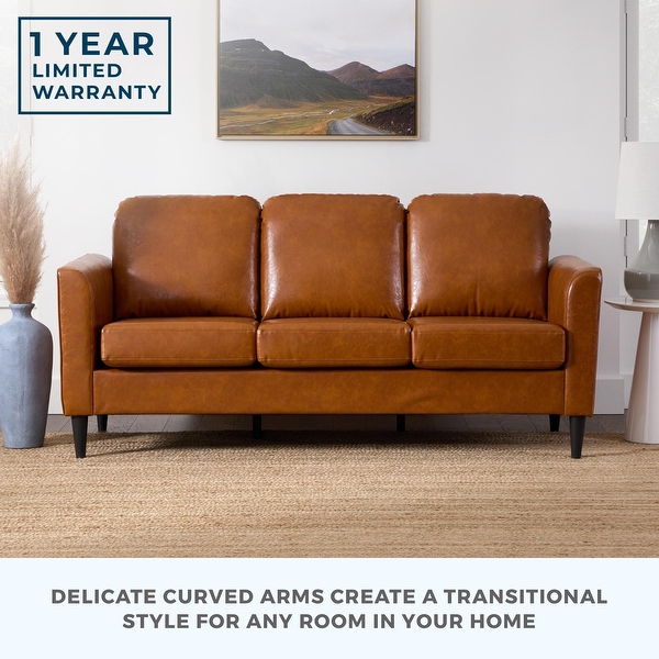 Brookside Clara 73 Upholstered Curved Arm Sofa On Sale Bed Bath Beyond 34212492