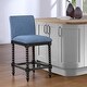 26" Chenille Spindle Legs Counter Stool - Bed Bath & Beyond - 40425618