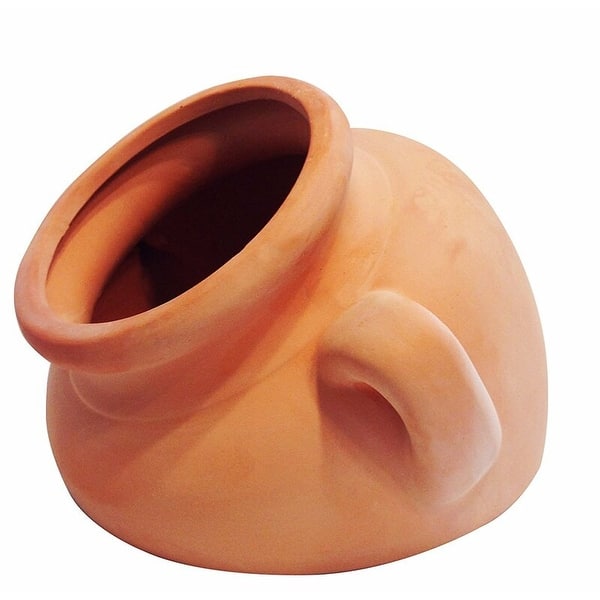 Natural Terracotta Fallen Pot or Hanging Pot with Loops Handles - Bed ...