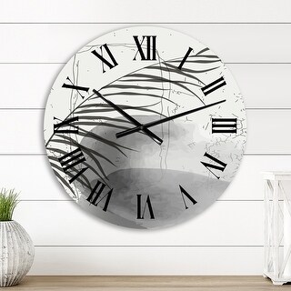 Designart, 'Minimalistic Foliage With Monochrome Organic Shapes VII ...