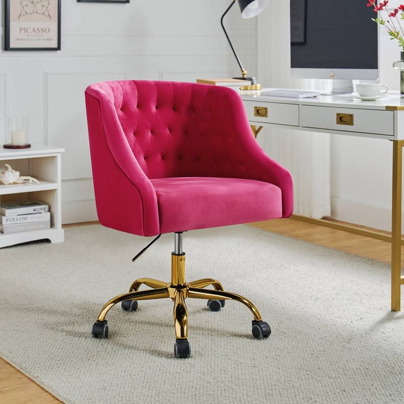 Lydia Velvet Task Chair - Overstock - 29126365