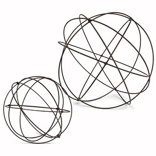 Assorted-Size, Sturdy, Wire Garden Spheres (Set of 2) - Bed Bath ...