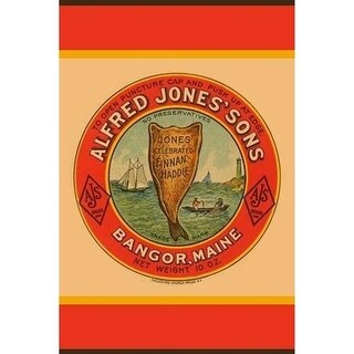 A Bottle Label For Alfred Jones Sons Smoked Haddock Also Called Finnan ...