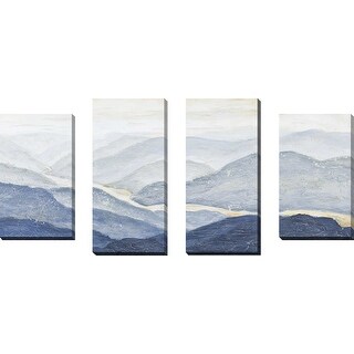 "Blue Mountains" Print on Canvas Set of 4 - Bed Bath & Beyond - 37104201