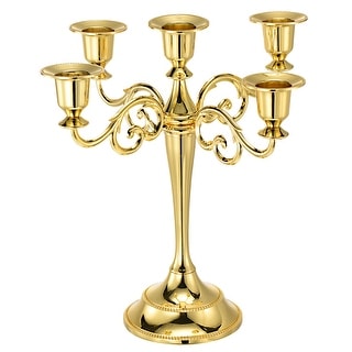 Candelabra Candle Holders, 5 Arm Candlestick Stand for Taper Candles ...