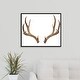 "Ten-point deer antlers" Black Float Frame Canvas Art - Bed Bath ...