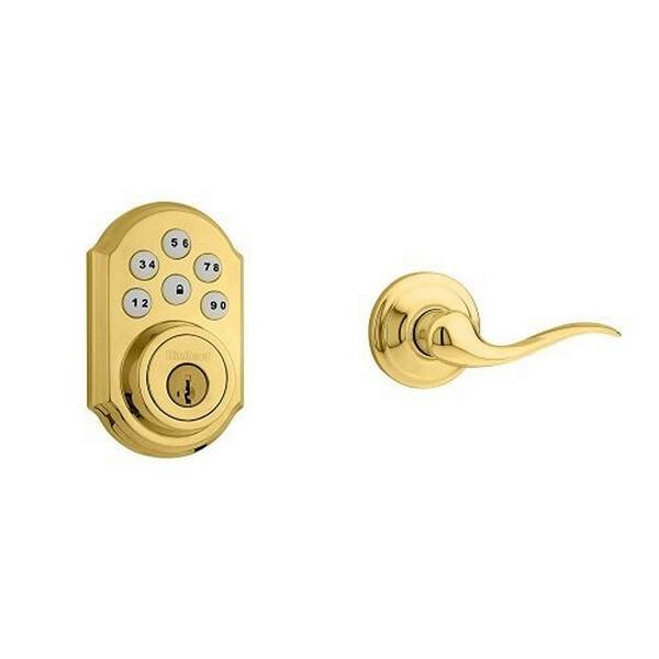 SmartCode Electronic Deadbolt and Tustin Passage Lever Bundle - Bed ...