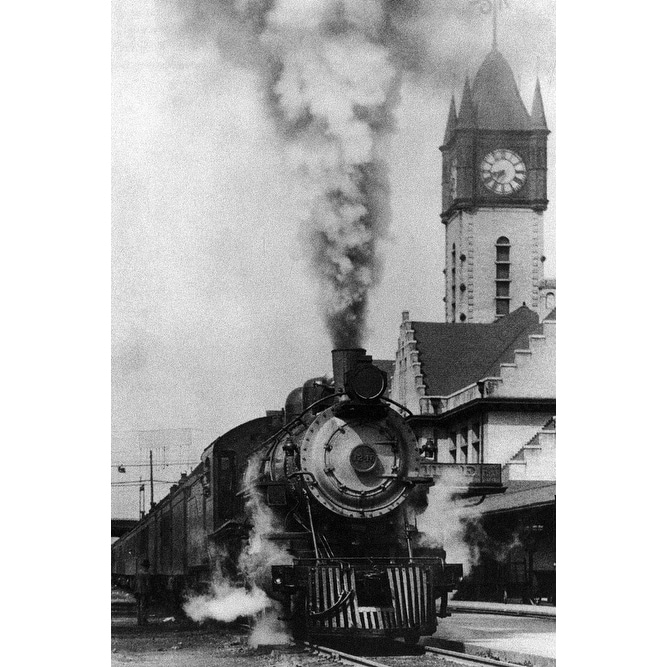 Alcatraz Prison Trains Black and White Gallery Wrapped Canvas - Bed ...