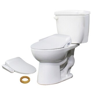 Transolid 2-Piece Toilet Kit with Bidet Seat and Wax Ring, White - 28 ...