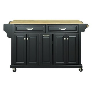 Mobile Kitchen Island Cart with Wood Drop Leaf Breakfast Bar - Bed Bath ...