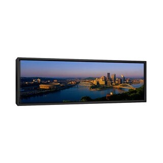 iCanvas "High angle view of a cityThree Rivers Stadium, Pittsburgh ...
